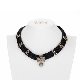 Buy Necklaces Online | Mayukha Victorian Thread Necklace from Indeevari